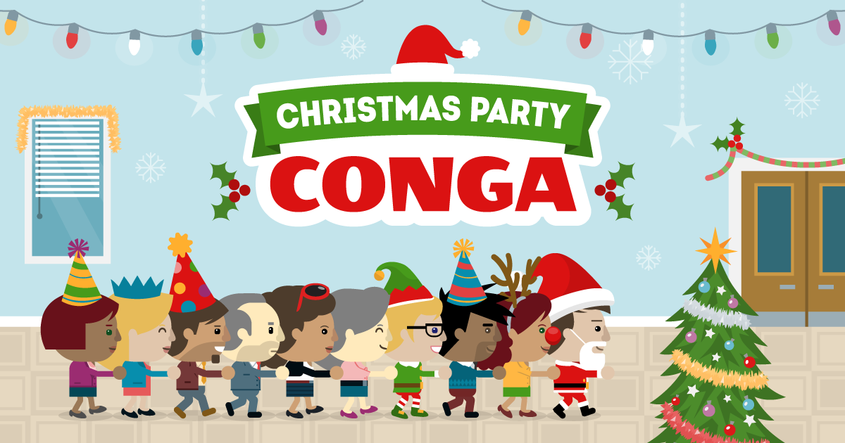 Christmas Party Conga | Peek & Poke