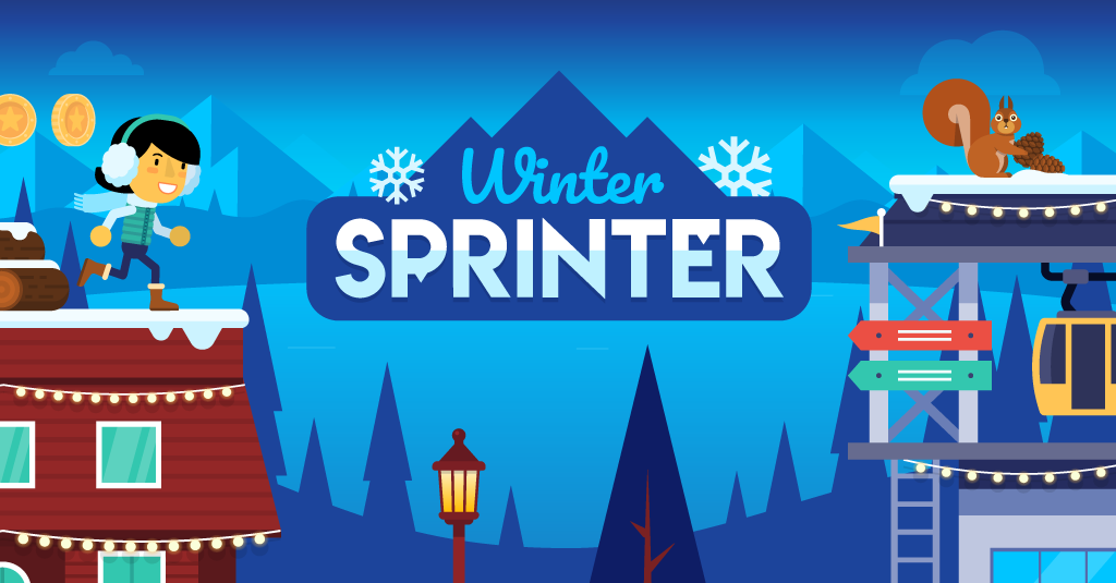 Winter Sprinter | Branded Game | Peek & Poke