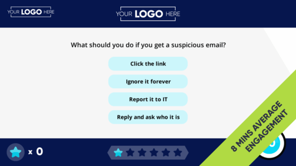 Cyber Security Mini Quiz | Customisable Quiz Game | Peek & Poke