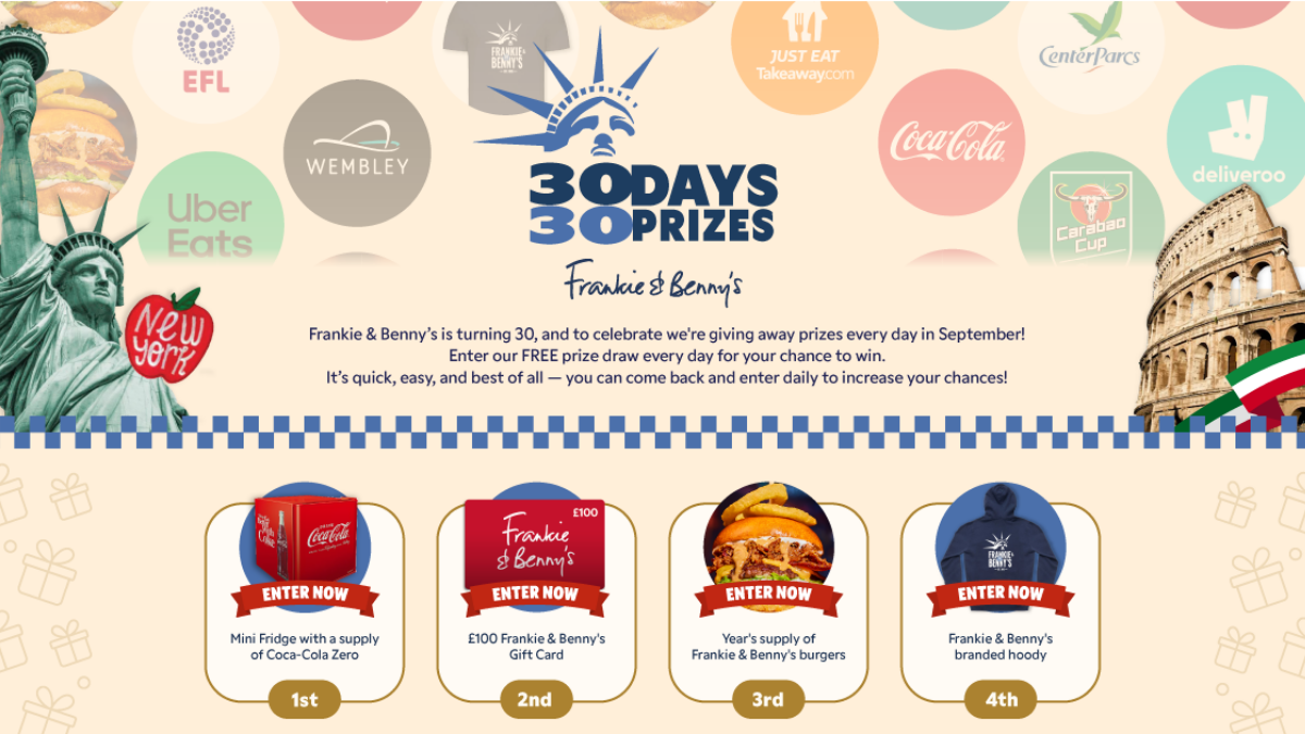 Frankie & Benny’s Birthday Calendar | Case Study | Peek & Poke